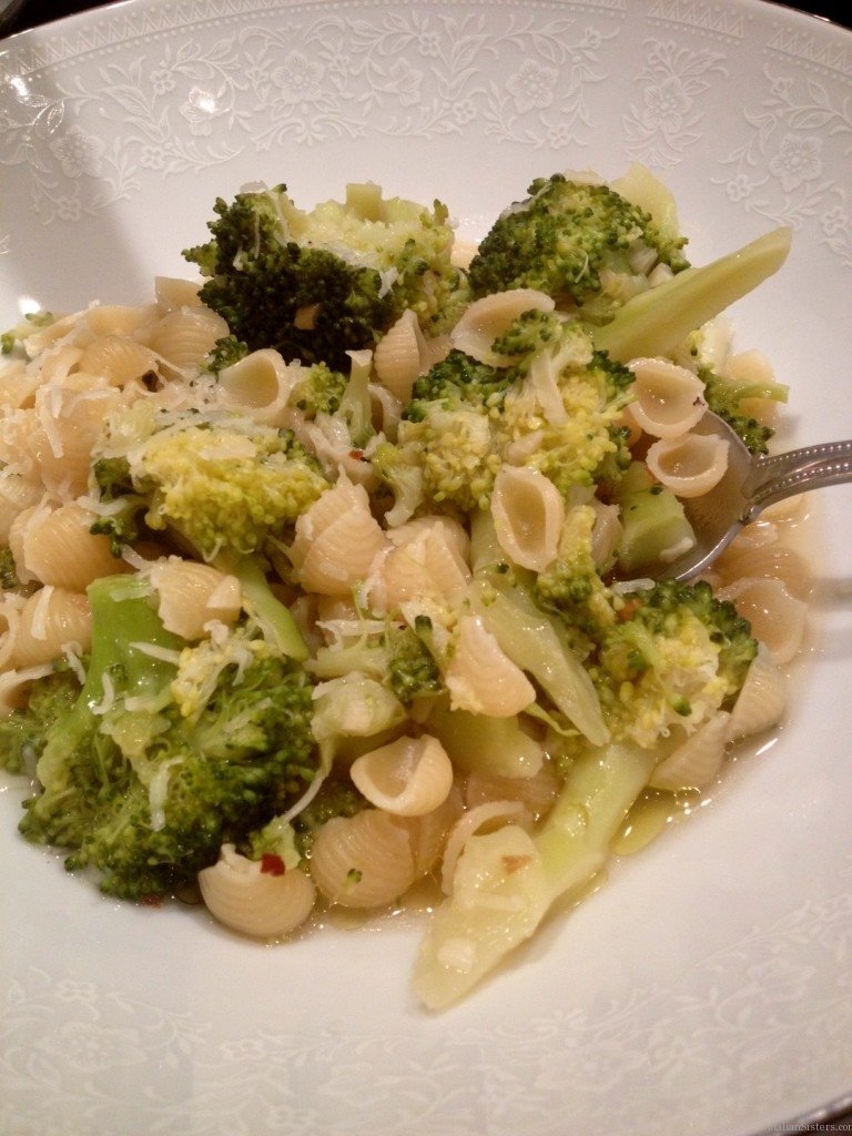 Shell Pasta with Broccoli – 3 Italian Sisters